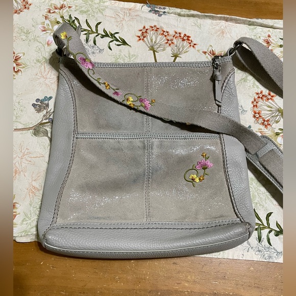 The Sak | Bags | The Sak Leather Suede Crossbody Bag With Floral ...